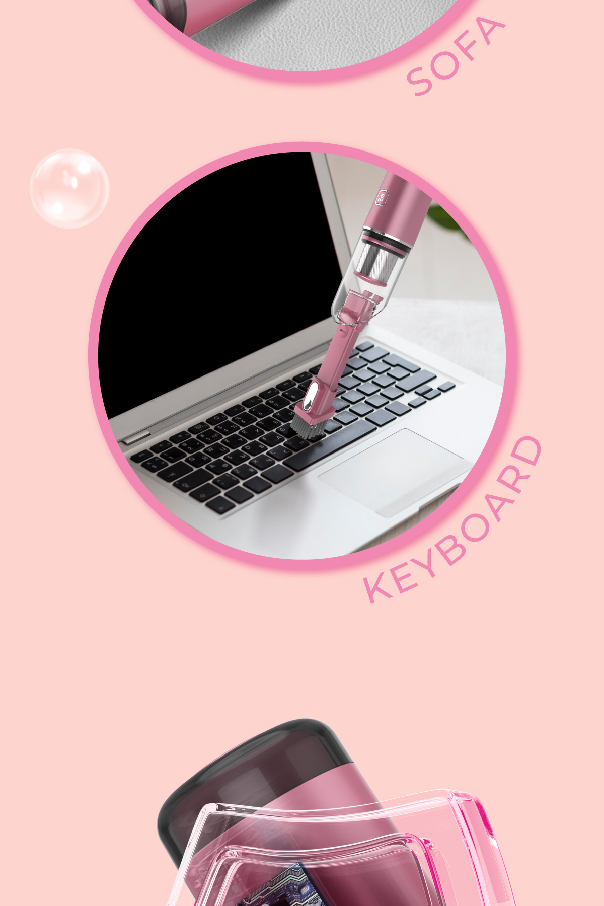 PERYSMITH X BARBIE CORDLESS VACUUM CLEANER G6 - PerySmith Malaysia