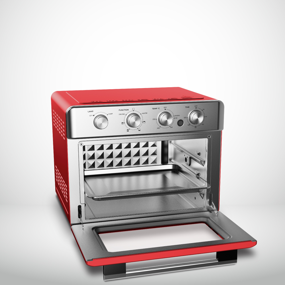 PERYSMITH PS9000 AIR FRYER OVEN - BLACK/RED - PerySmith Malaysia