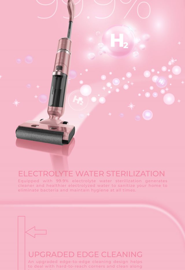 PERYSMITH X BARBIE SMART CORDLESS WET & DRY VACUUM CLEANER Ai9 PRO ...