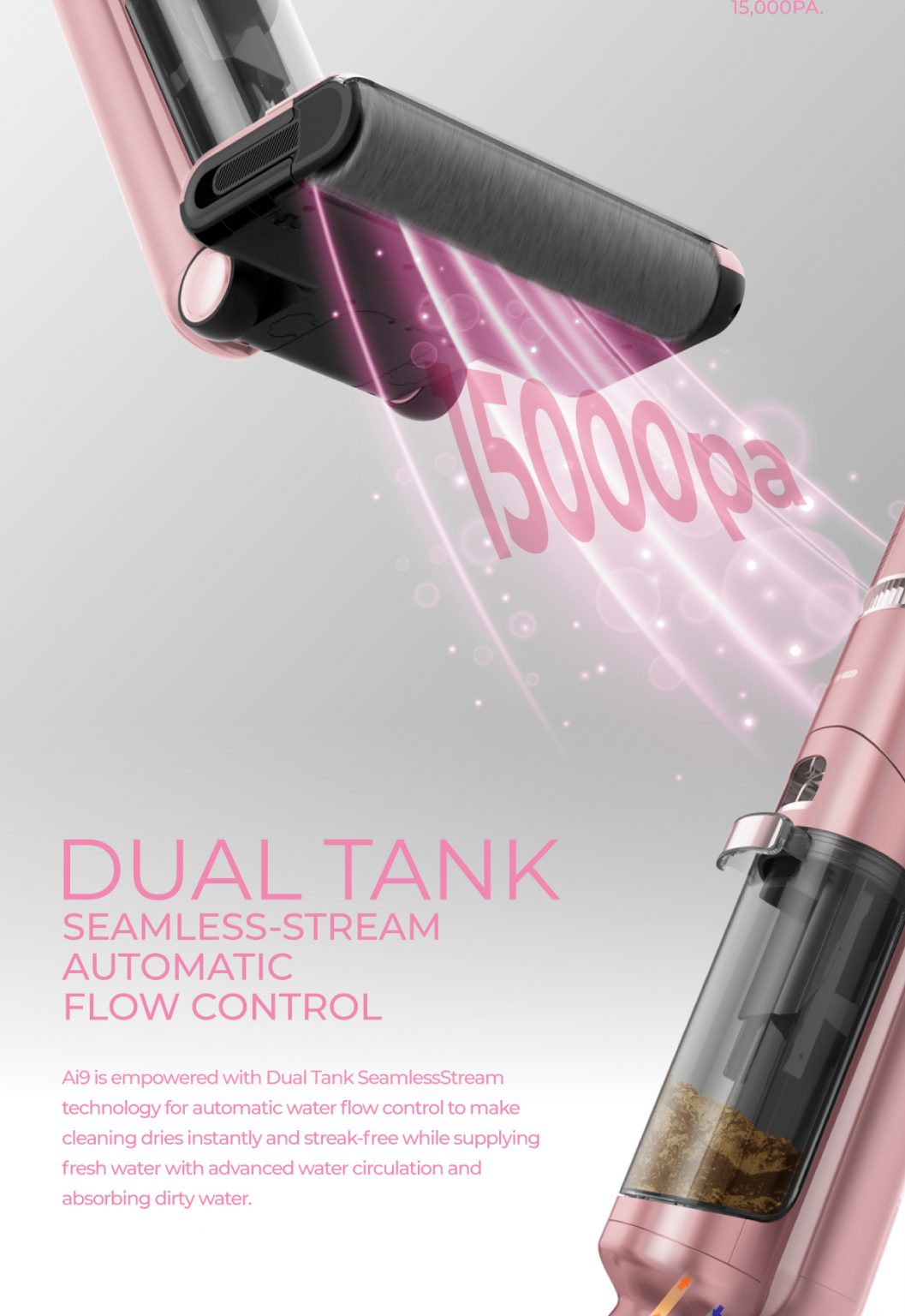 PERYSMITH X BARBIE SMART CORDLESS WET & DRY VACUUM CLEANER Ai9 PRO ...