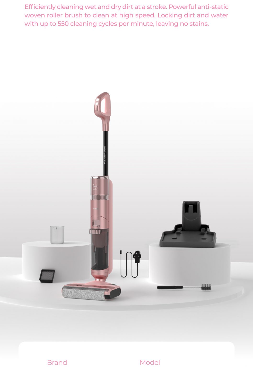 PERYSMITH X BARBIE SMART CORDLESS WET & DRY VACUUM CLEANER Ai9 PRO ...