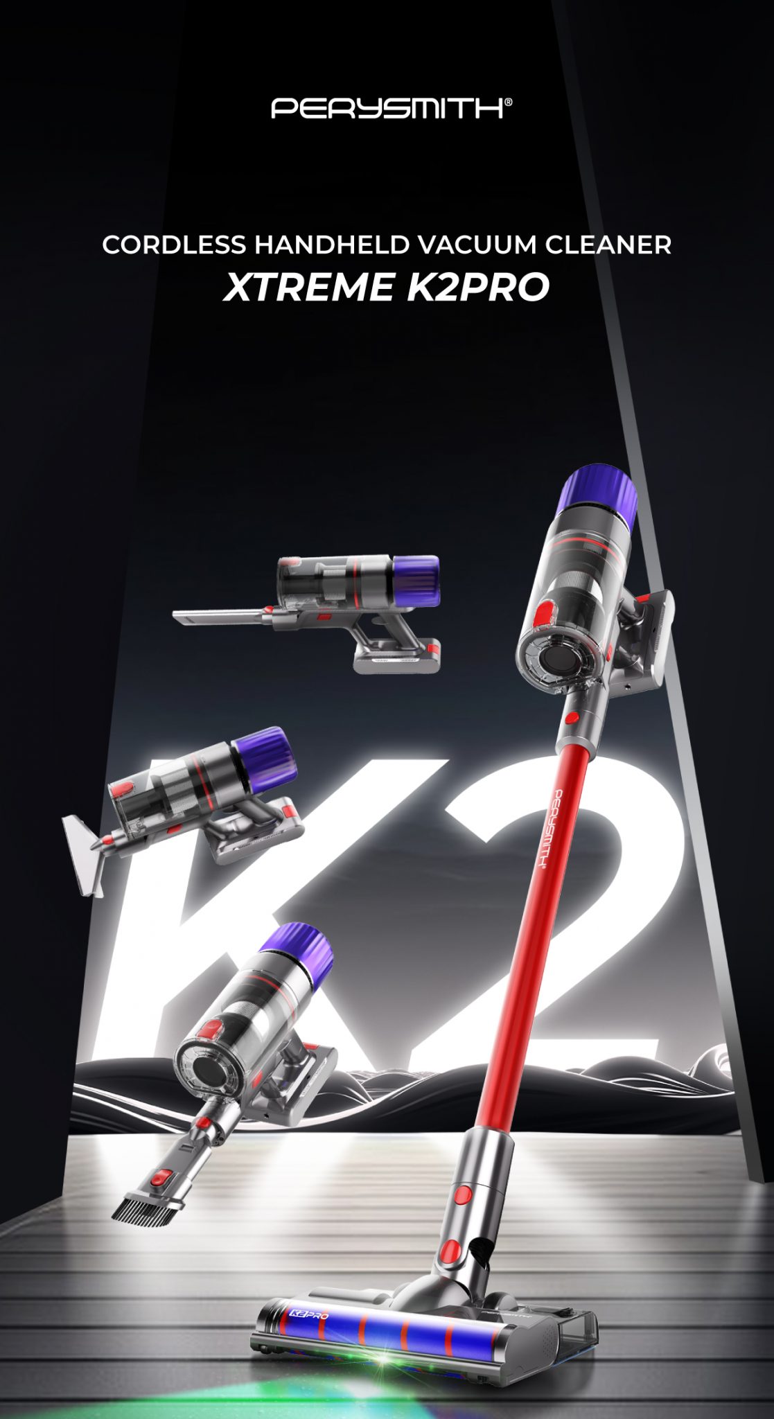 PerySmith Cordless Vacuum Cleaner Xtreme Series K2 Pro - PerySmith Malaysia