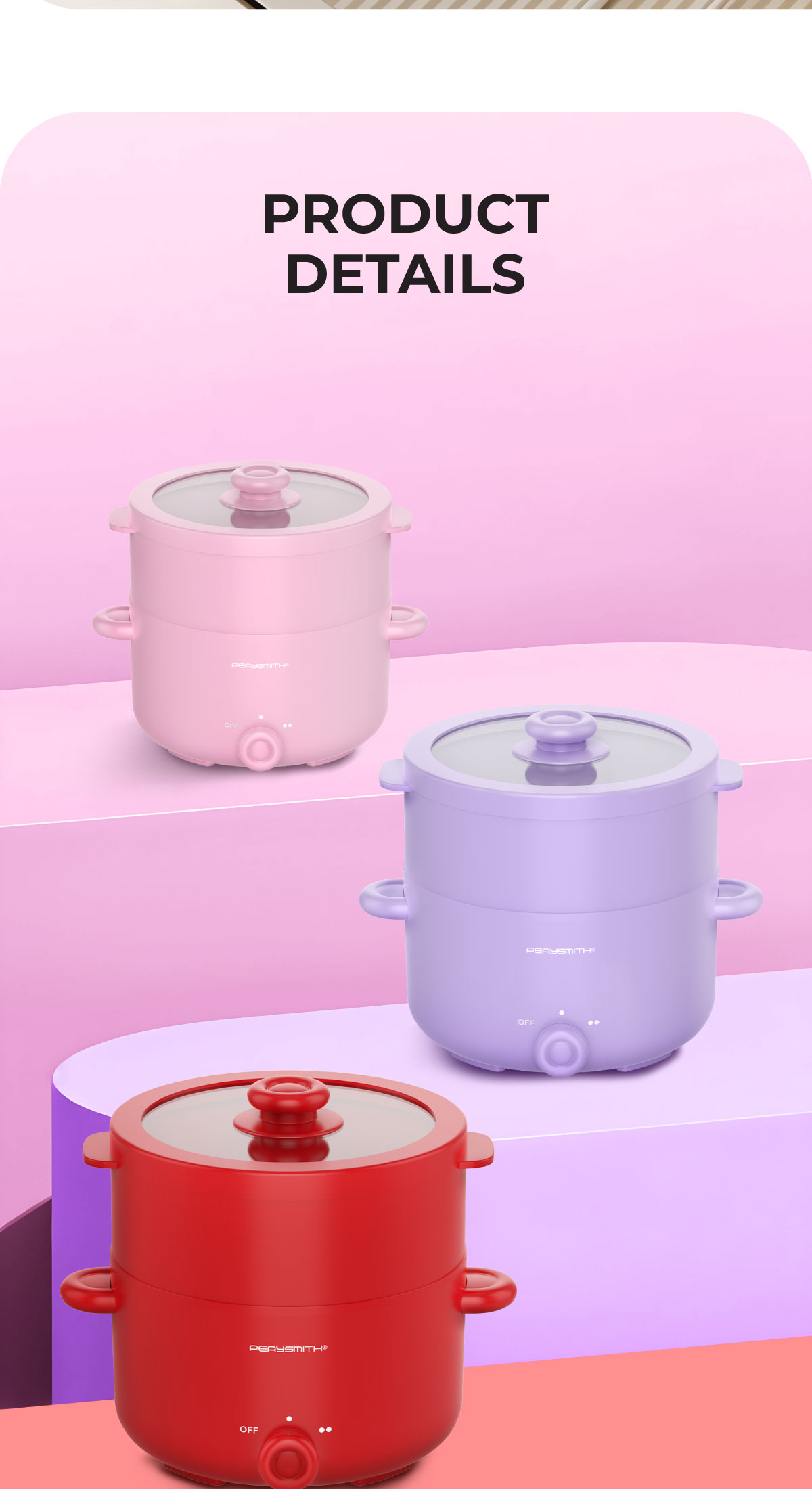 PerySmith 2 In 1 Multi Cooker Signature Series SN250 - PerySmith Malaysia