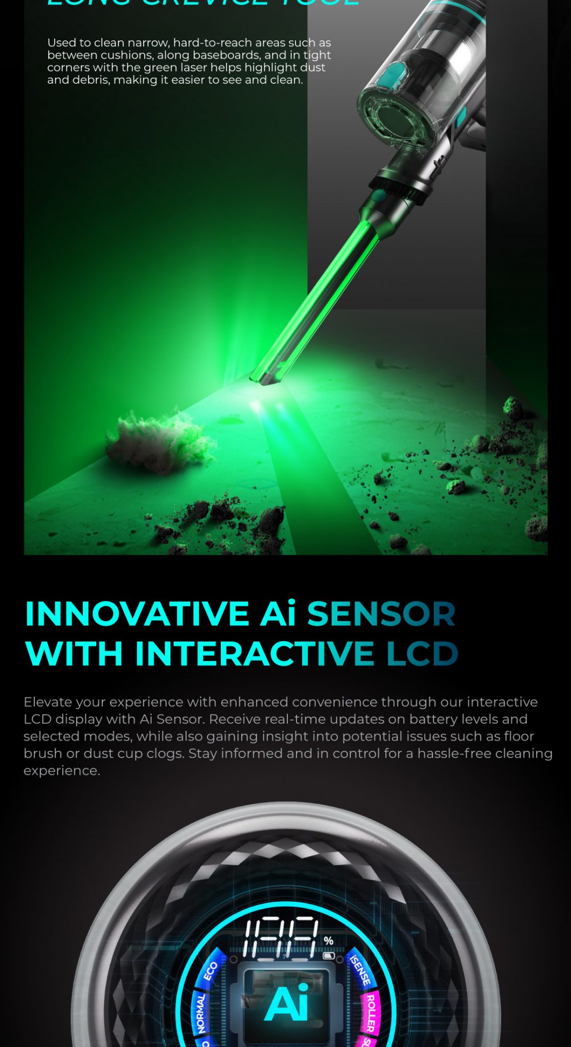 PerySmith Cordless Vacuum Cleaner Sonic Pro Core Series X6 Pro ...