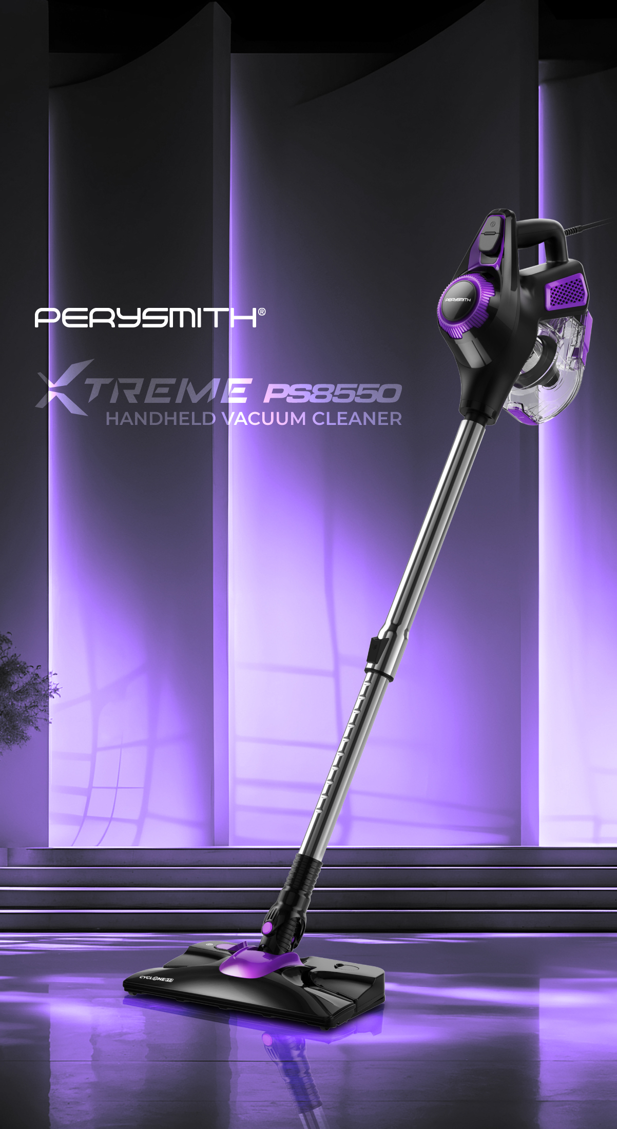PerySmith Handheld Vacuum Cleaner Xtreme Series PS8550 - PerySmith Malaysia