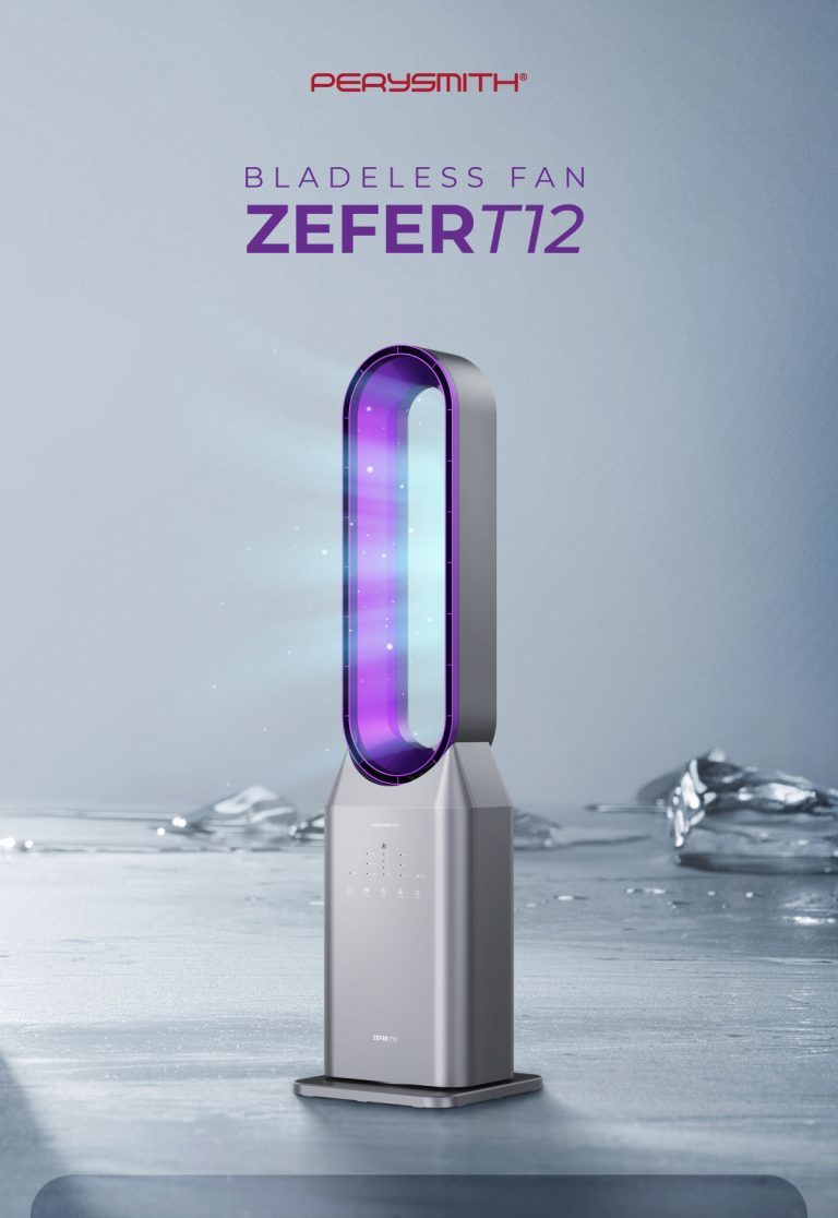 PerySmith Bladeless Fan Zefer Series T12 - PerySmith Malaysia