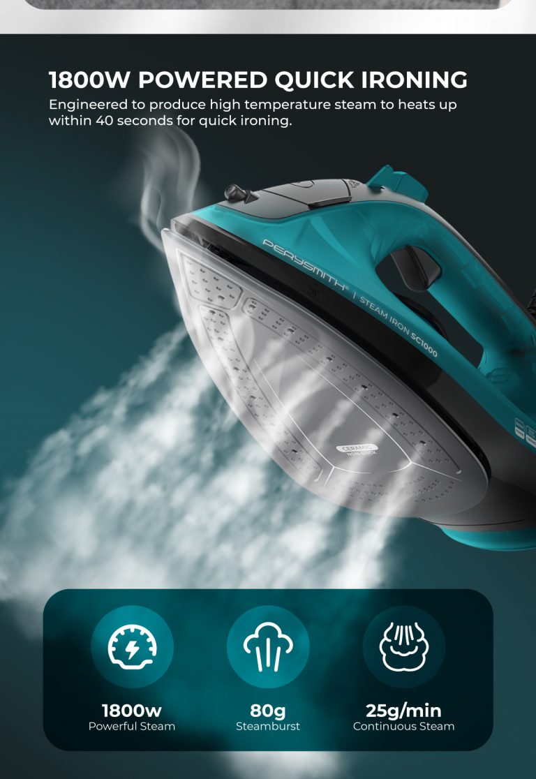 PerySmith Steam Iron SC1000 / SS1000 - PerySmith Malaysia